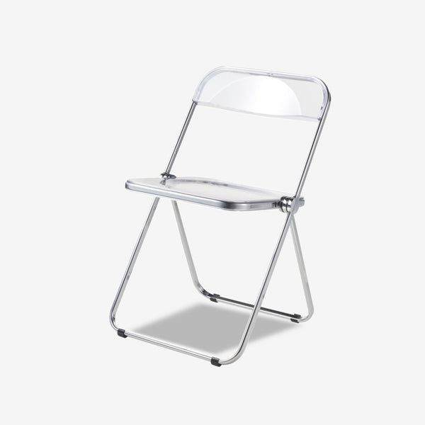 COZONI Tuffy Acrylic Folding Chair (Transparent) | Plia style folding chair