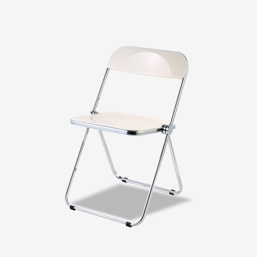 COZONI Tuffy Acrylic Folding Chair (Ivory) | Plia style folding chair