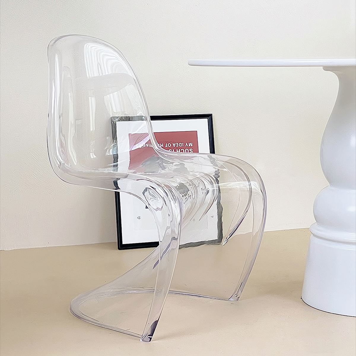 COZONI Set of 2 Anthropomorphic Chair (Transparent) | S Chair Replica ...